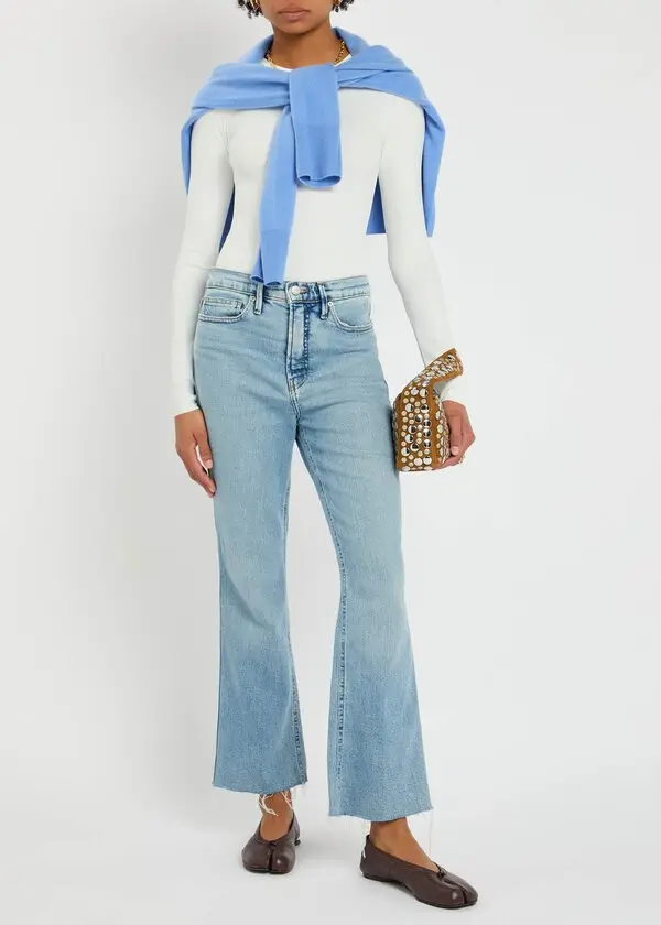 Good American Stretch-jersey Bodysuit - White