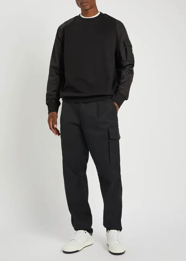 Moncler Barrel-leg Stretch-cotton Cargo Trousers