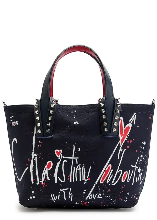 CHRISTIAN LOUBOUTIN Cabata Mini Canvas Tote