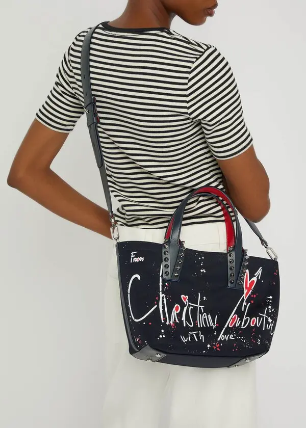 CHRISTIAN LOUBOUTIN Cabata Mini Canvas Tote