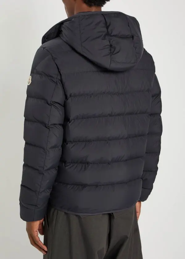 Moncler Montbrocq Quilted Hooded Jacket - Navy