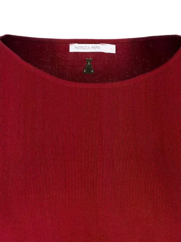 Patrizia Pepe Ribbed Belt-detail Sweater