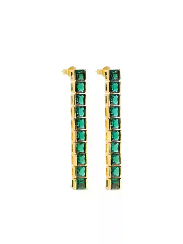IZABEL DISPLAY Tennis-style Drop Earrings - Gold