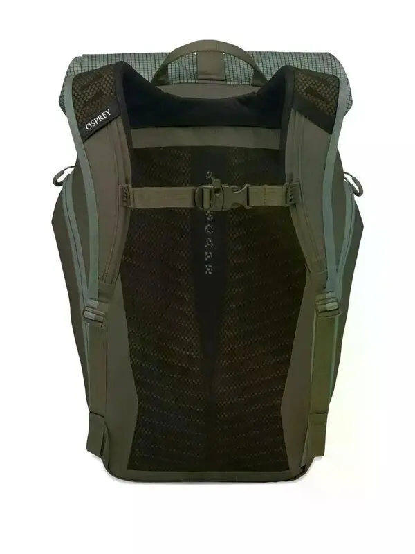 OSPREY Roll-top Grid-pattern Backpack