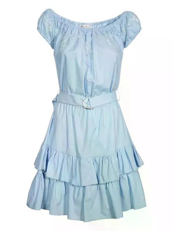 Ermanno Scervino Ruffled Belted Mini Dress