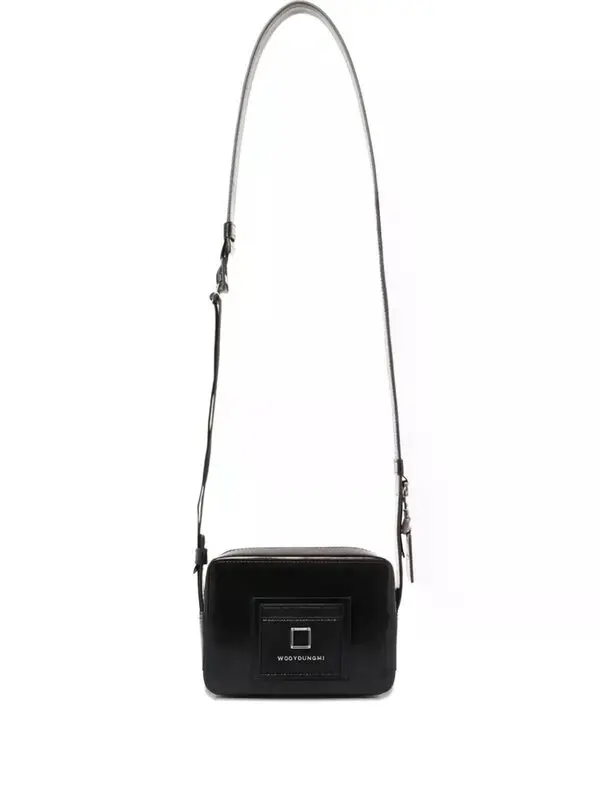 WOOYOUNGMI Logo-print Rectangular Crossbody Bag - Black
