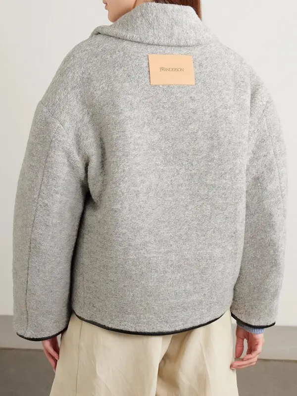 JW Anderson Padded Wool-blend Jacket - Gray