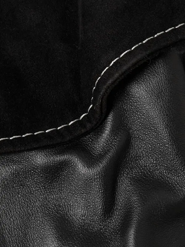 JW Anderson Padded Suede And Leather Bomber Jacket