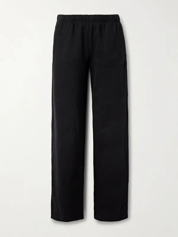 SKIMS Classic Cotton-blend Jersey Straight-leg Pants