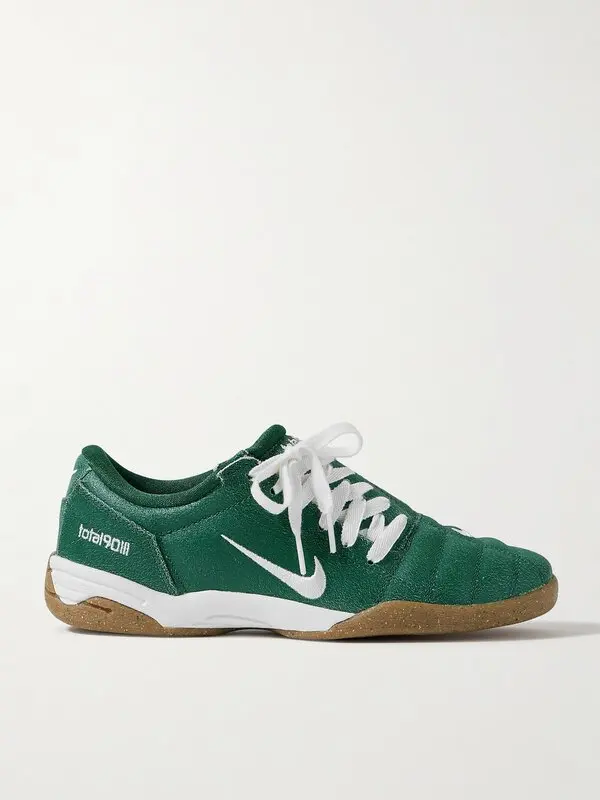 Nike Total 90 Cracked-leather Sneakers - Green