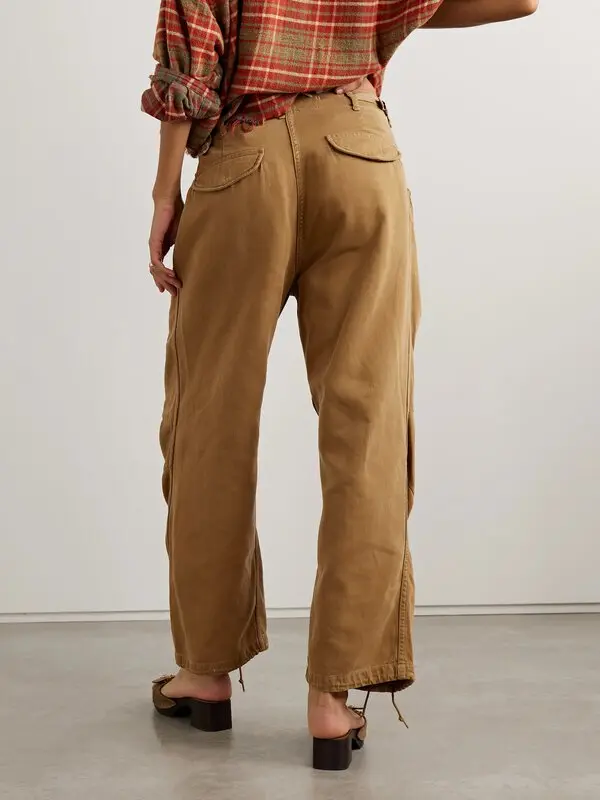 R13 Gathered Cotton-twill Straight-leg Cargo Pants