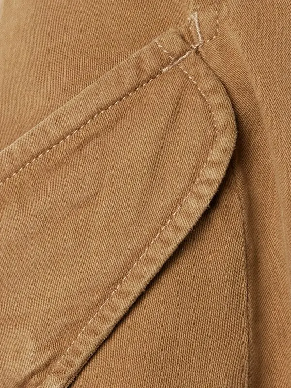R13 Gathered Cotton-twill Straight-leg Cargo Pants
