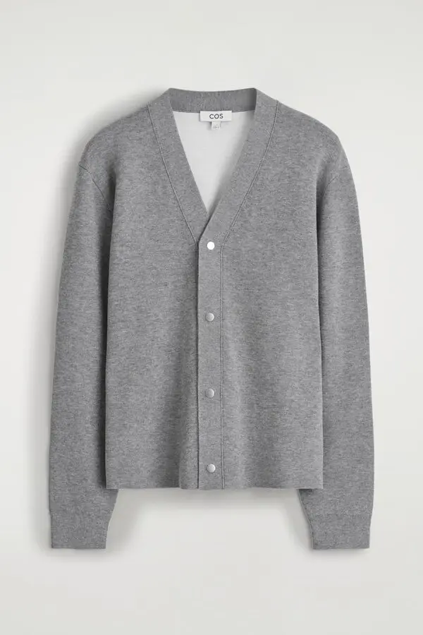 Cos Double-faced Knitted Cardigan