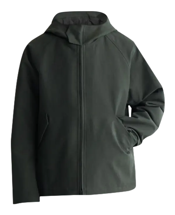 Cos Technical Cotton Hooded Jacket - Green