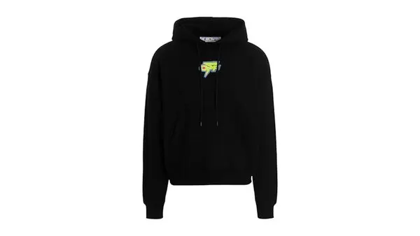Off-White Degrade Thunder Skate Fit Hoodie - Black