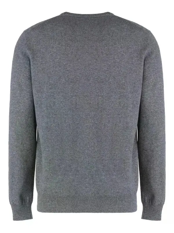 MOORER Orvieto Cashmere Crew Neck Sweater - Grey