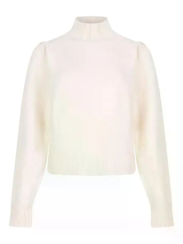 MARANT ETOILE High-neck Puff-sleeve Sweater