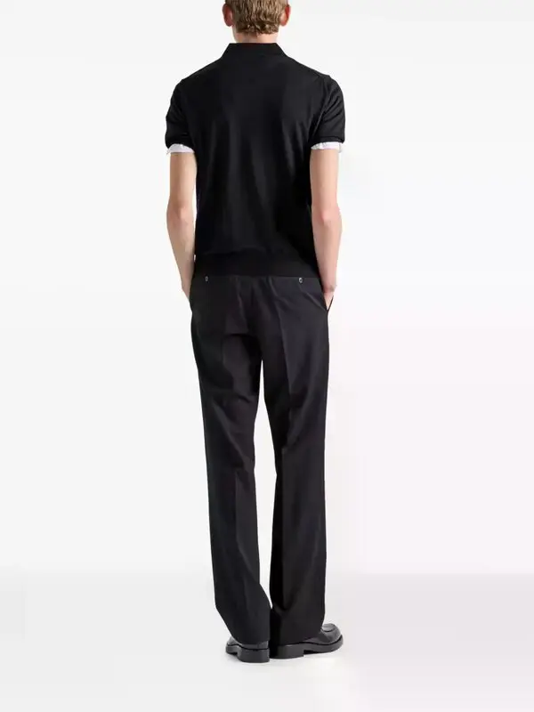 Prada Superfine Wool Polo Shirt