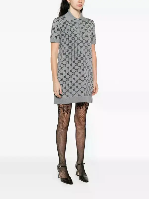 Gucci Gg-pattern Mini Dress