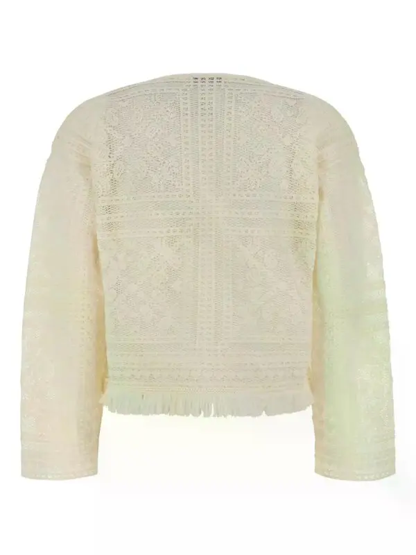 Alanui Crochet Fringed Sweater