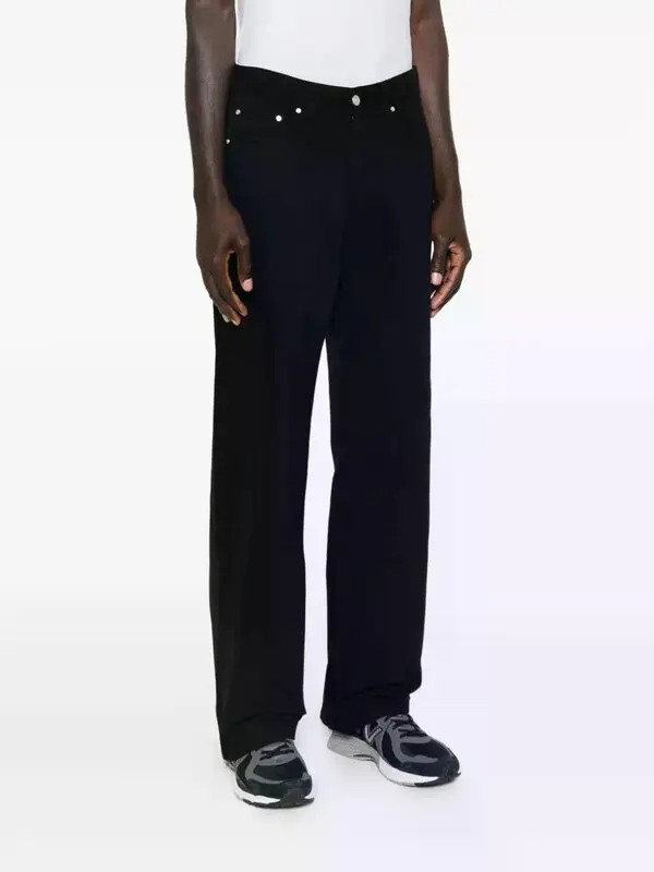 ARTE ANTWERP Buttoned Straight-leg Jeans