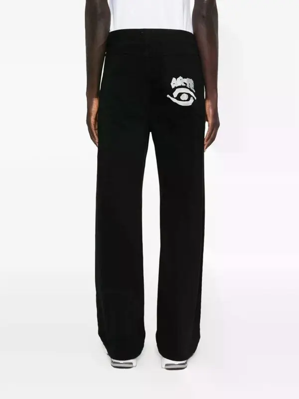 ARTE ANTWERP Buttoned Straight-leg Jeans