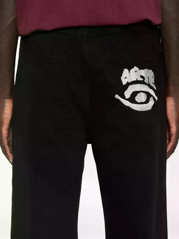 ARTE ANTWERP Buttoned Straight-leg Jeans