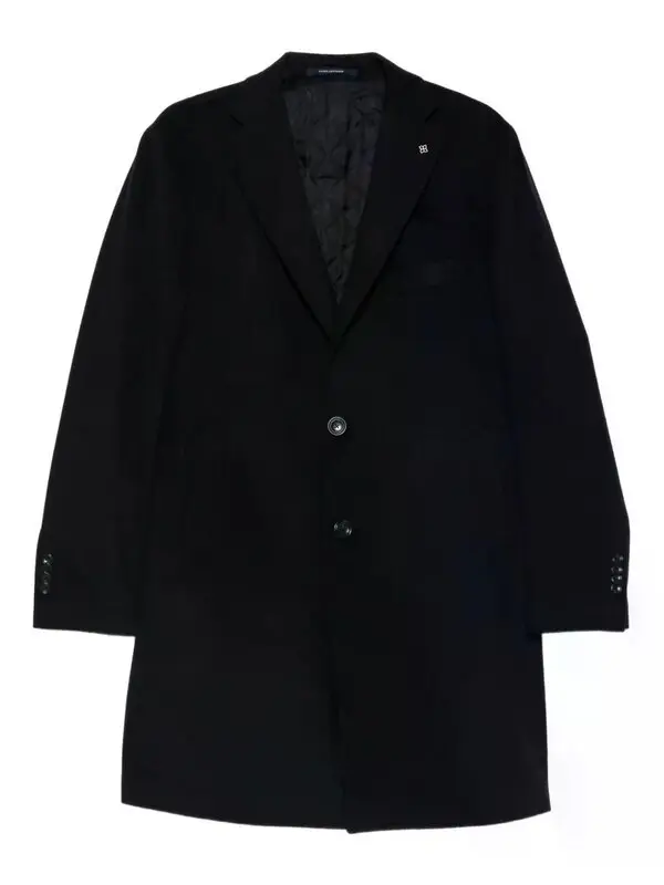 Tagliatore Front-button Wool Coat - Blue