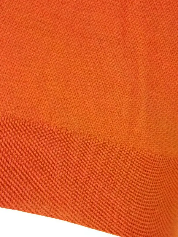 Saint Laurent Turtleneck Long Sleeve Sweater - Orange