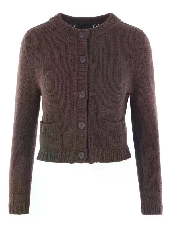 WOMMELSDORFF BERLIN Patch-pocket Button Cashmere Cardigan