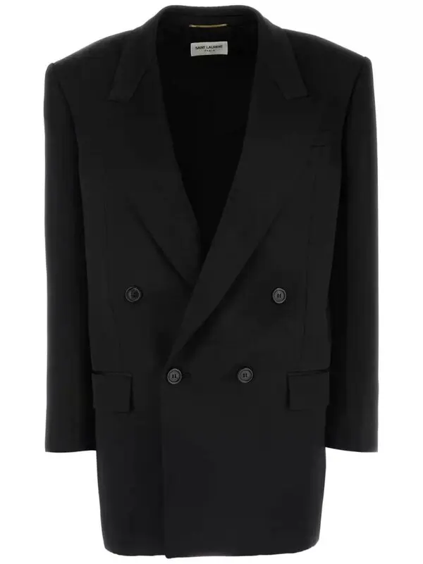 Saint Laurent Silk Satin Blazer