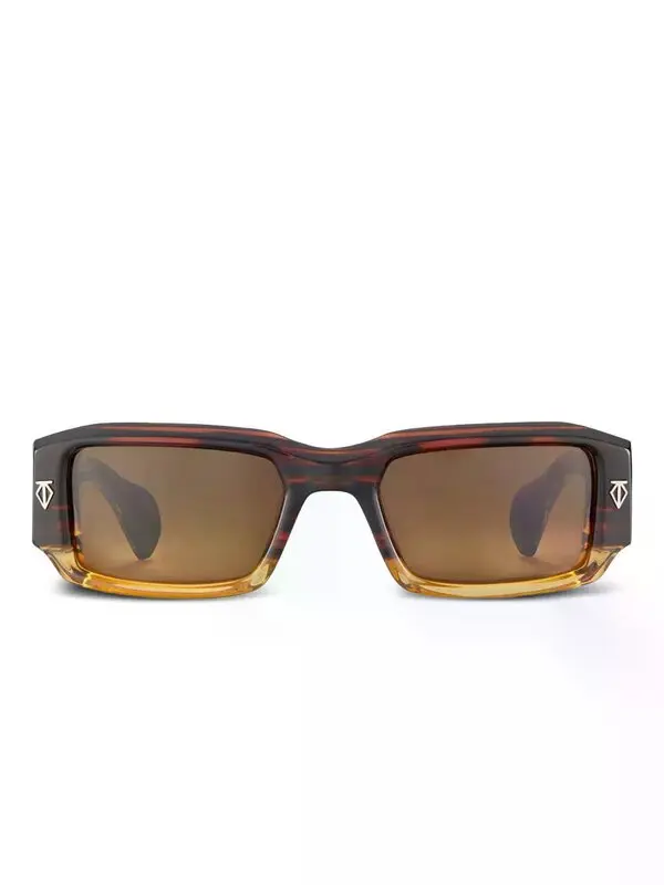 T HENRI EYEWEAR Rossi Rectangle-frame Sunglasses - Brown