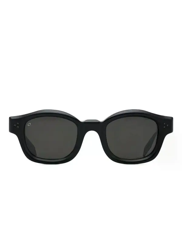 T HENRI EYEWEAR Rectangular Sunglasses With Gold-tone Detailing - Black