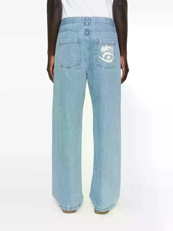 ARTE ANTWERP Light-wash Straight-leg Jeans