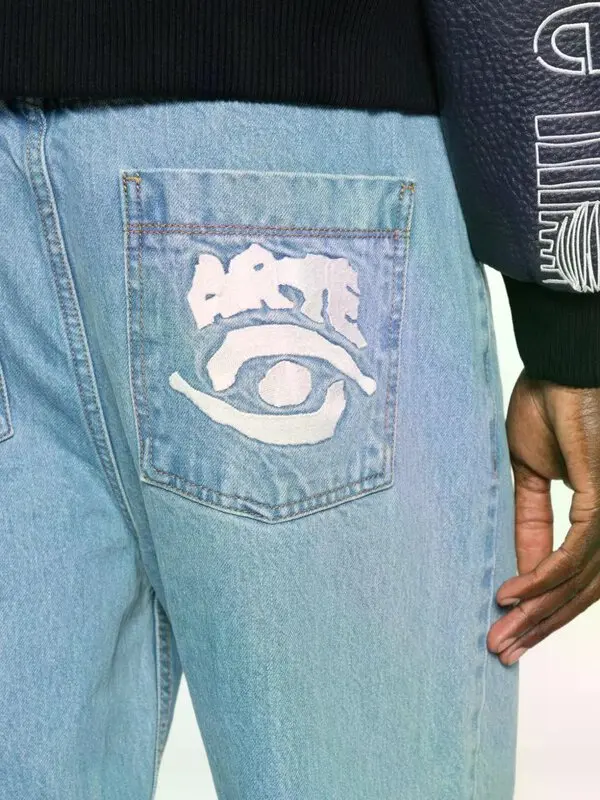 ARTE ANTWERP Light-wash Straight-leg Jeans