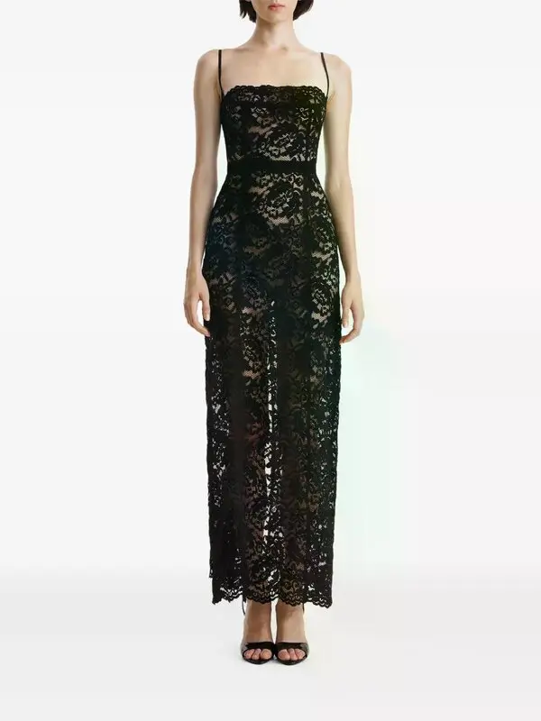 2310 STUDIO Lace-insert Sleeveless Maxi Dress