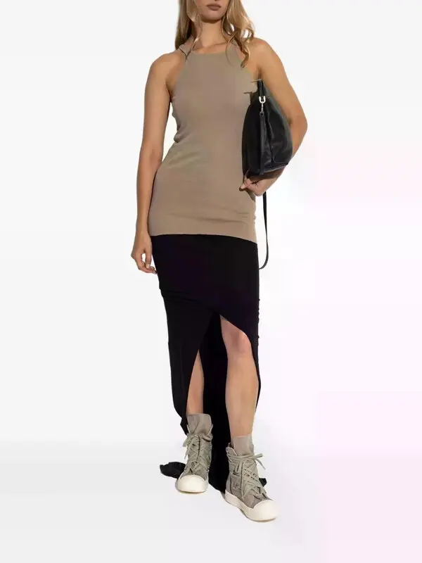 Rick Owens Ribbed Racer-back Tank Top - Neutrals