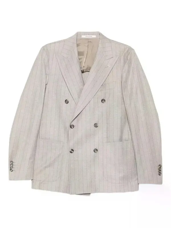 Tagliatore Pinstripe Double-breasted Suit - Neutrals