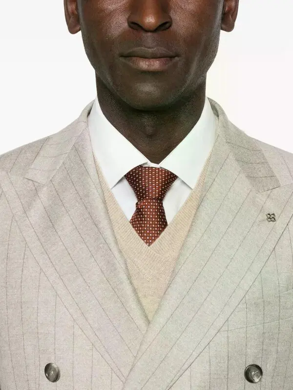 Tagliatore Pinstripe Double-breasted Suit - Neutrals