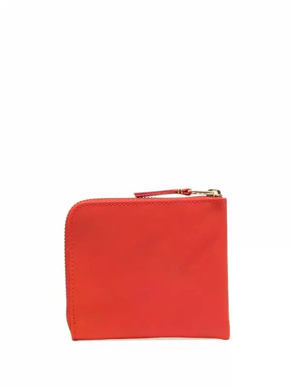 Comme Des Garçons Zip-up Leather Wallet