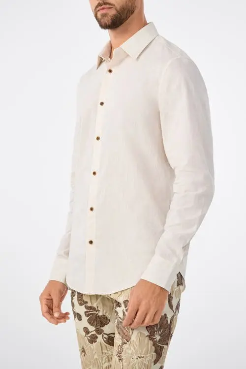 Mr Turk Aaron Long Sleeve Button-up Shirt - Poplar