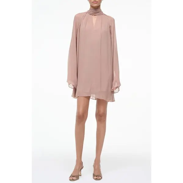 Staud Esther Long Sleeve Mini Dress