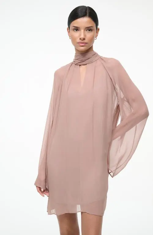 staud esther chiffon dress Staud Esther Maxi Dress Earth
