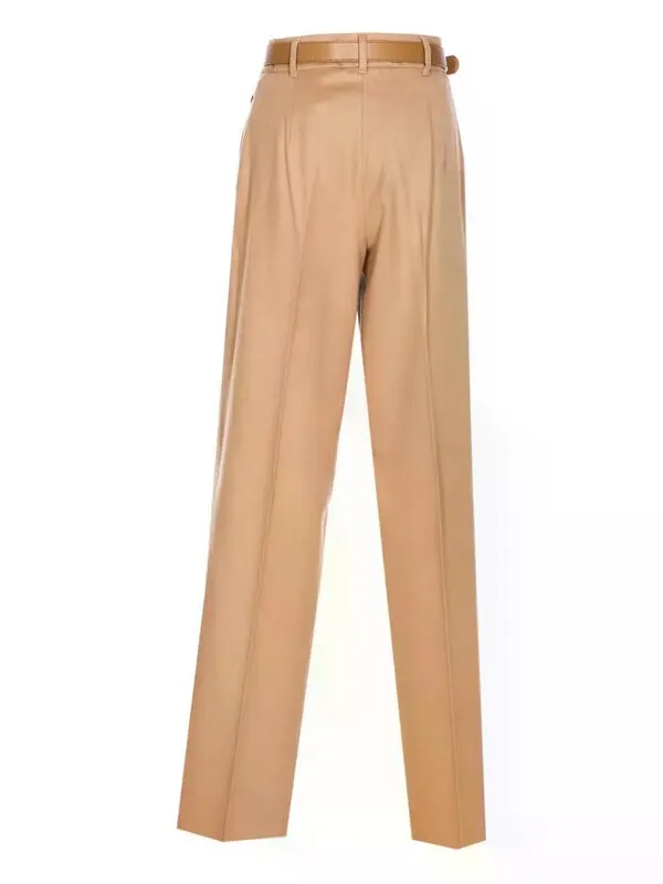 Max Mara Pleated Belted Trousers - Neutrals