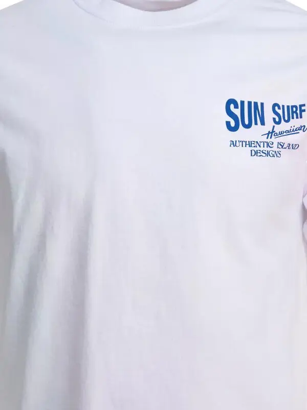SUN SURF Cotton T-shirt - White