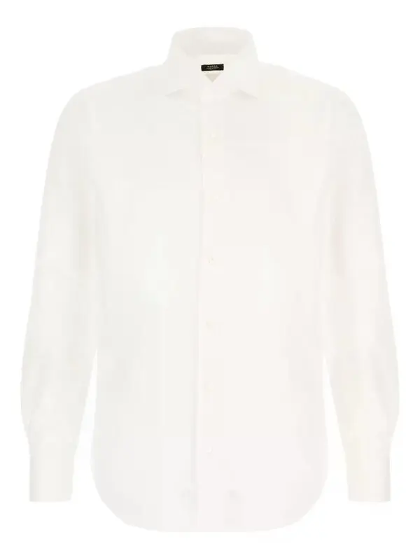 BARBA NAPOLI Long-sleeve Button-cuff Shirt - Neutrals