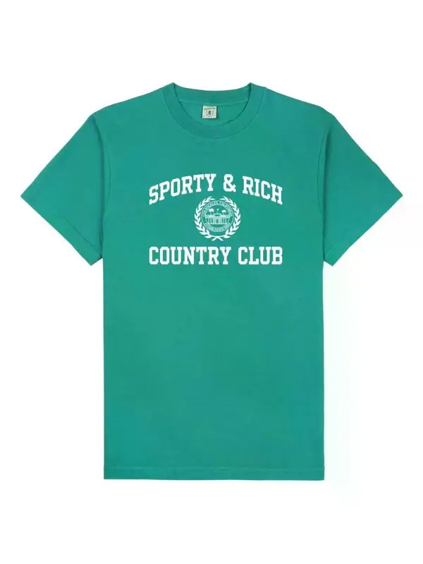 Sporty & Rich Graphic-print Cropped T-shirt