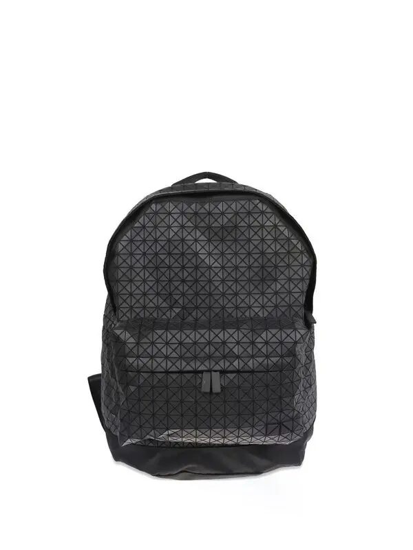 Issey Miyake Geometric-pattern Leather Backpack - Black