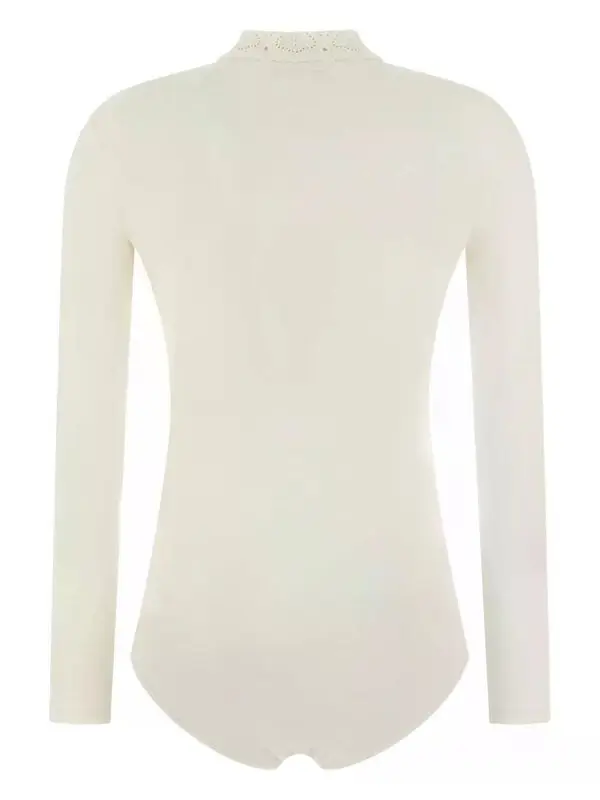 Magda Butrym Collar-embroidered Bodysuit
