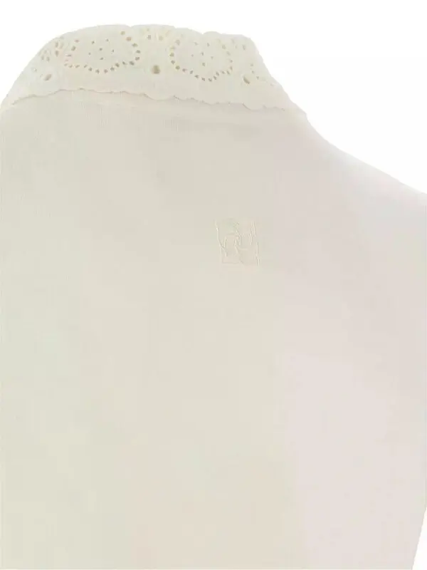 Magda Butrym Collar-embroidered Bodysuit